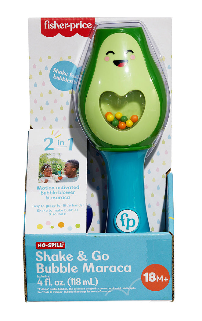 Fisher Price No-Spill Shake & Go Bubble Maraca – Treehouse Toys