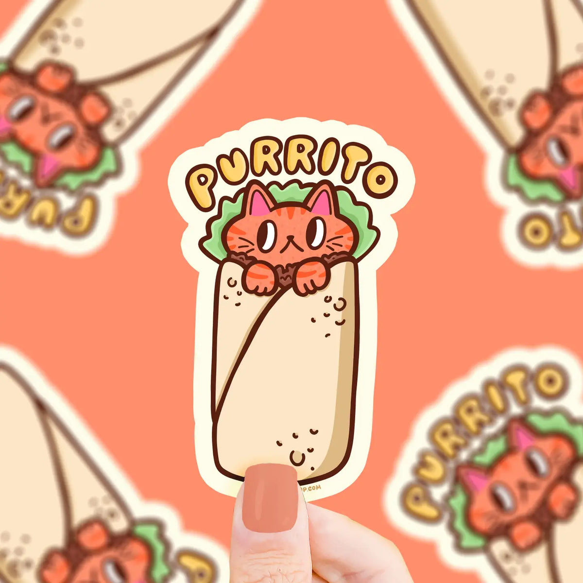 Purrito Kitty Sticker – Treehouse Toys