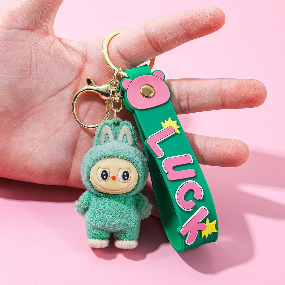 Labubu Flocking Keychain Lucky! – Treehouse Toys
