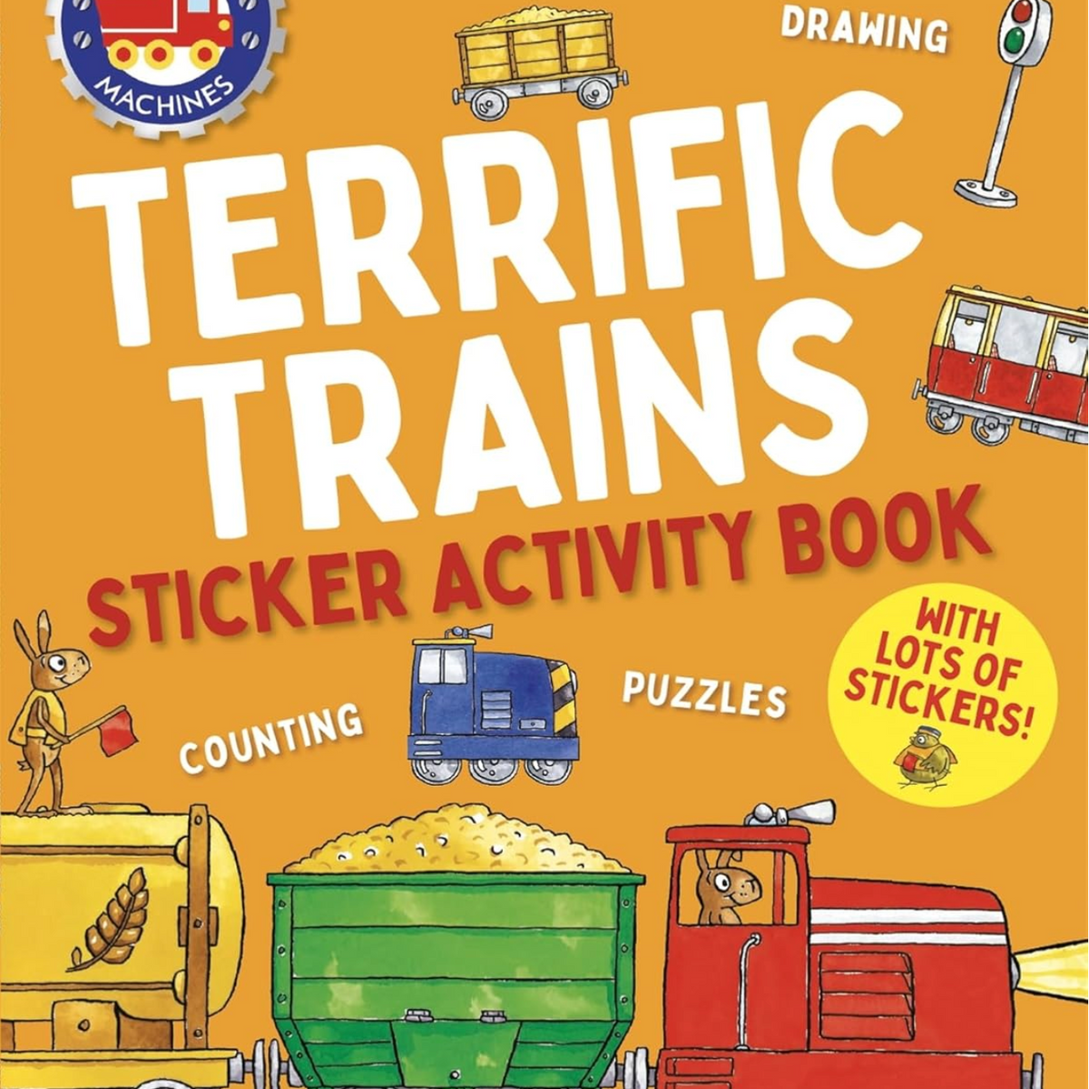 Terrific Trains Sticker Activity Book – Treehouse Toys