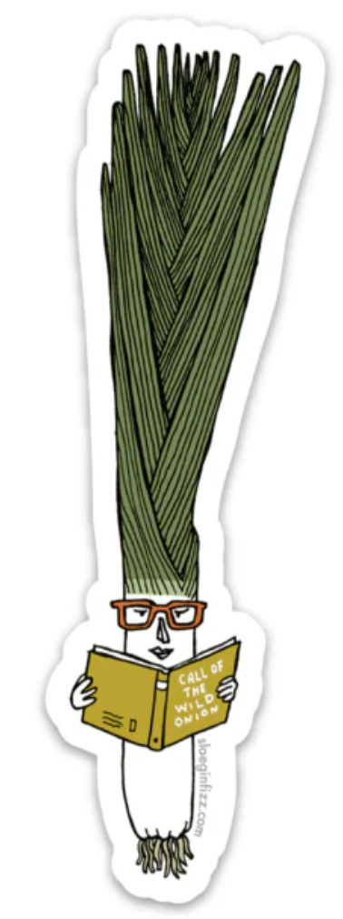 Leek Reading a Book Sticker – Treehouse Toys