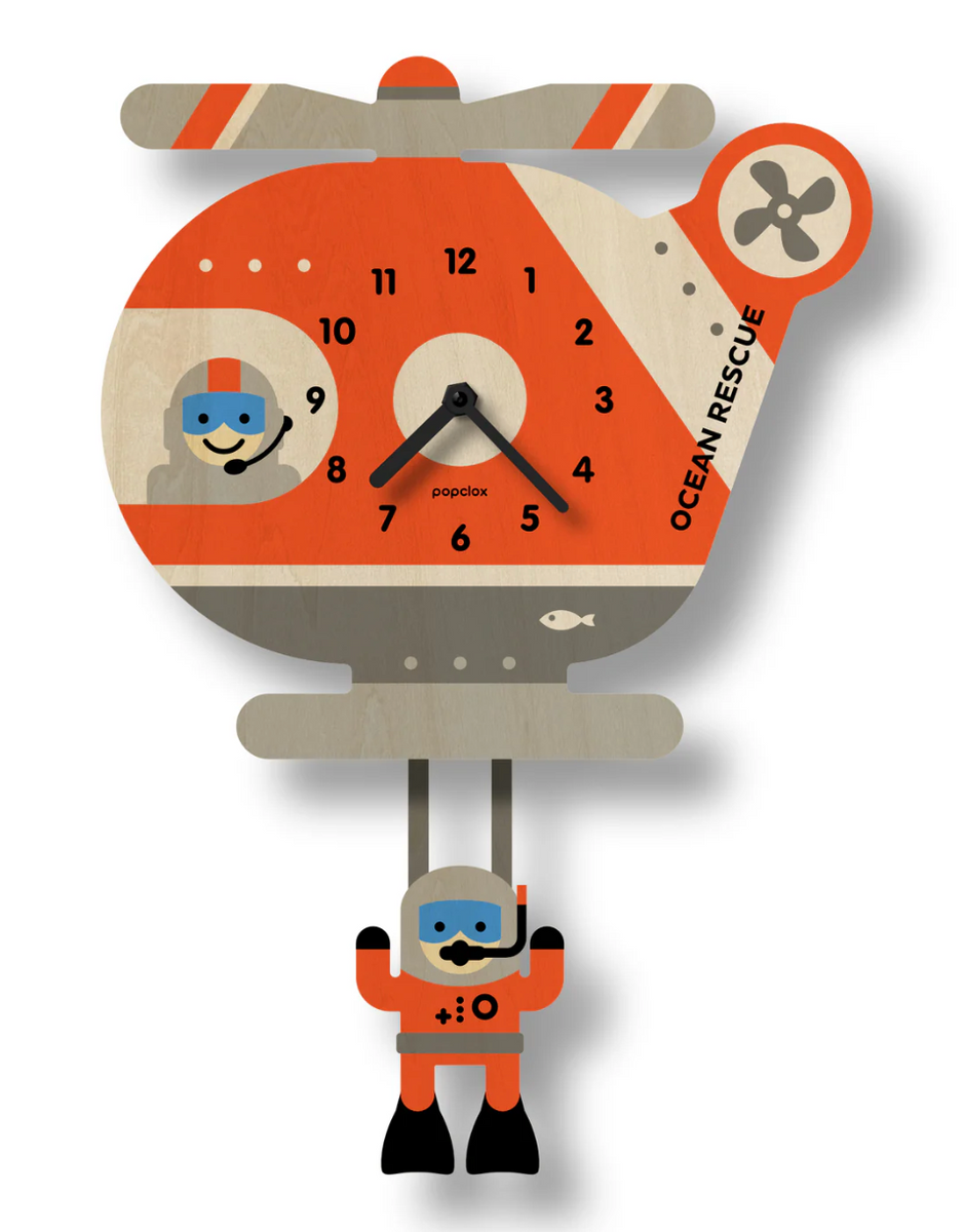 Wood Pendulum Clock | Helicopter – Treehouse Toys