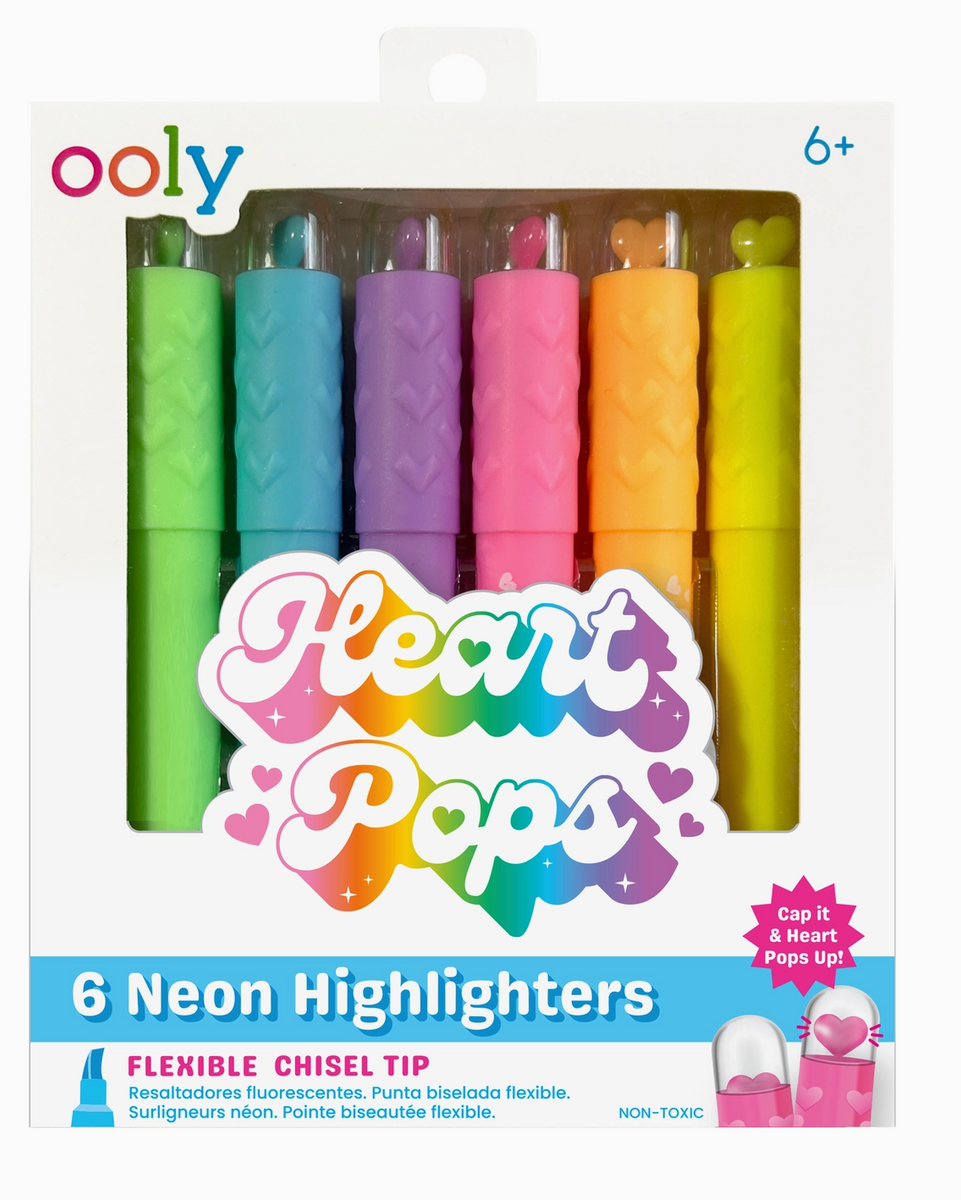 Heart Pops Neon Highlighters – Treehouse Toys