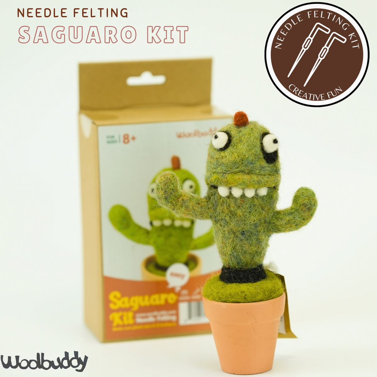 Needle Felting Monster Kit | Saguaro Cactus – Treehouse Toys