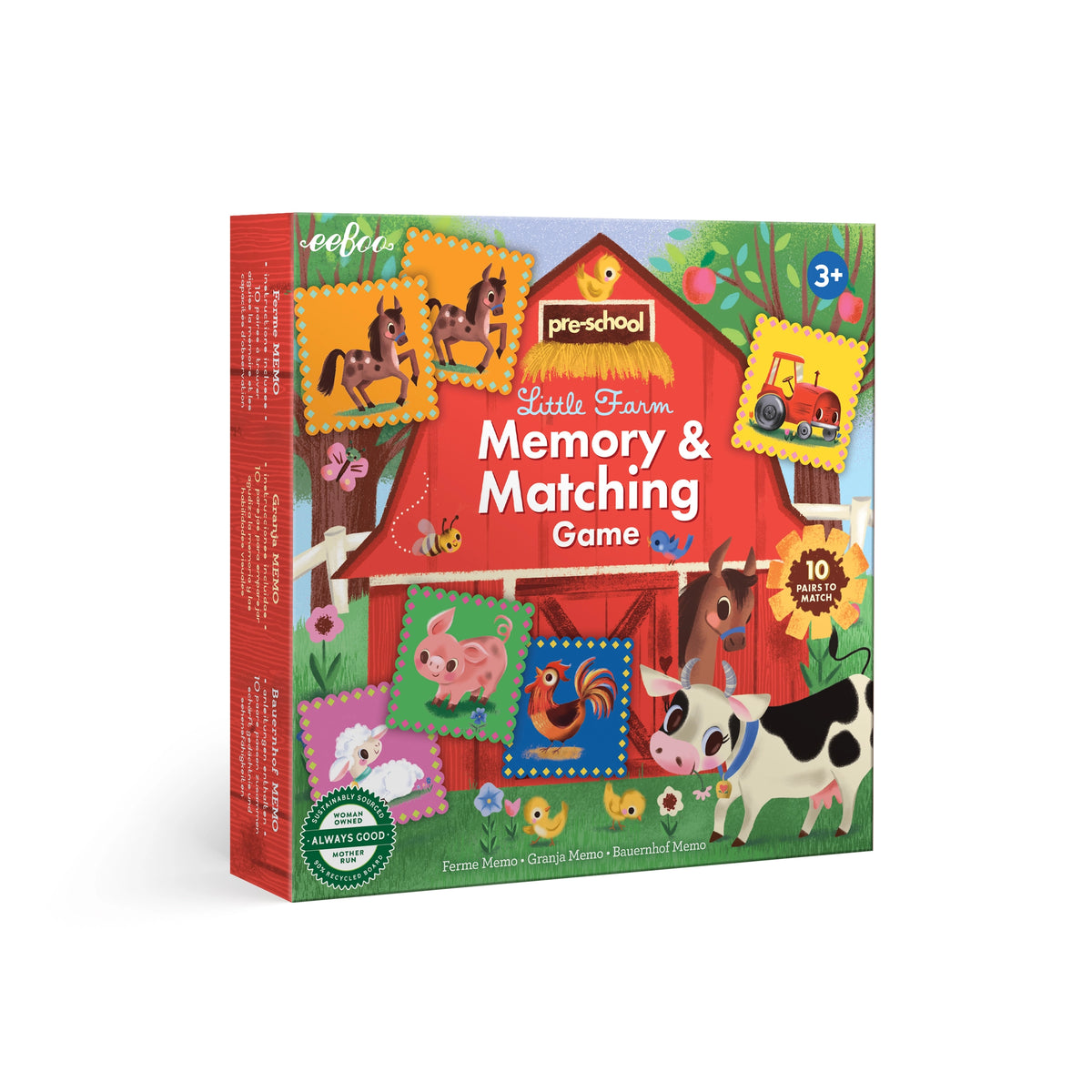 Little Farm Preschool Matching Game – Treehouse Toys