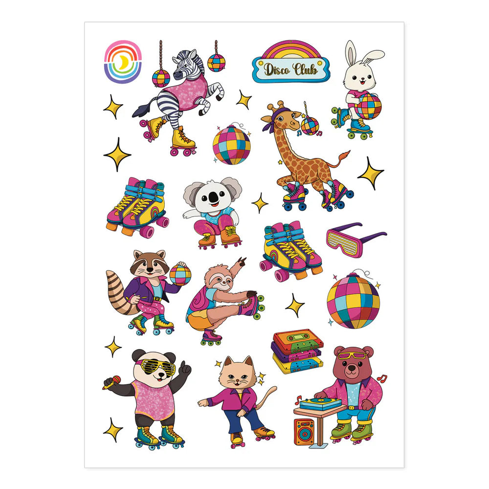 Animal Roller Disco Prismatic Stickers – Treehouse Toys