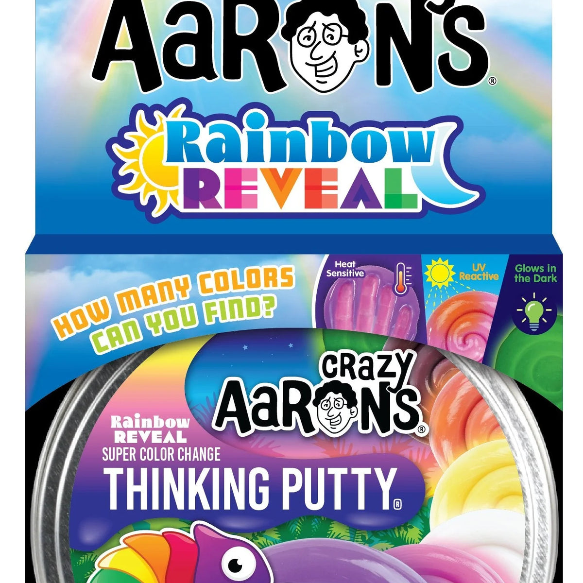 Super Color Change Rainbow Reveal Thinking Putty – Treehouse Toys