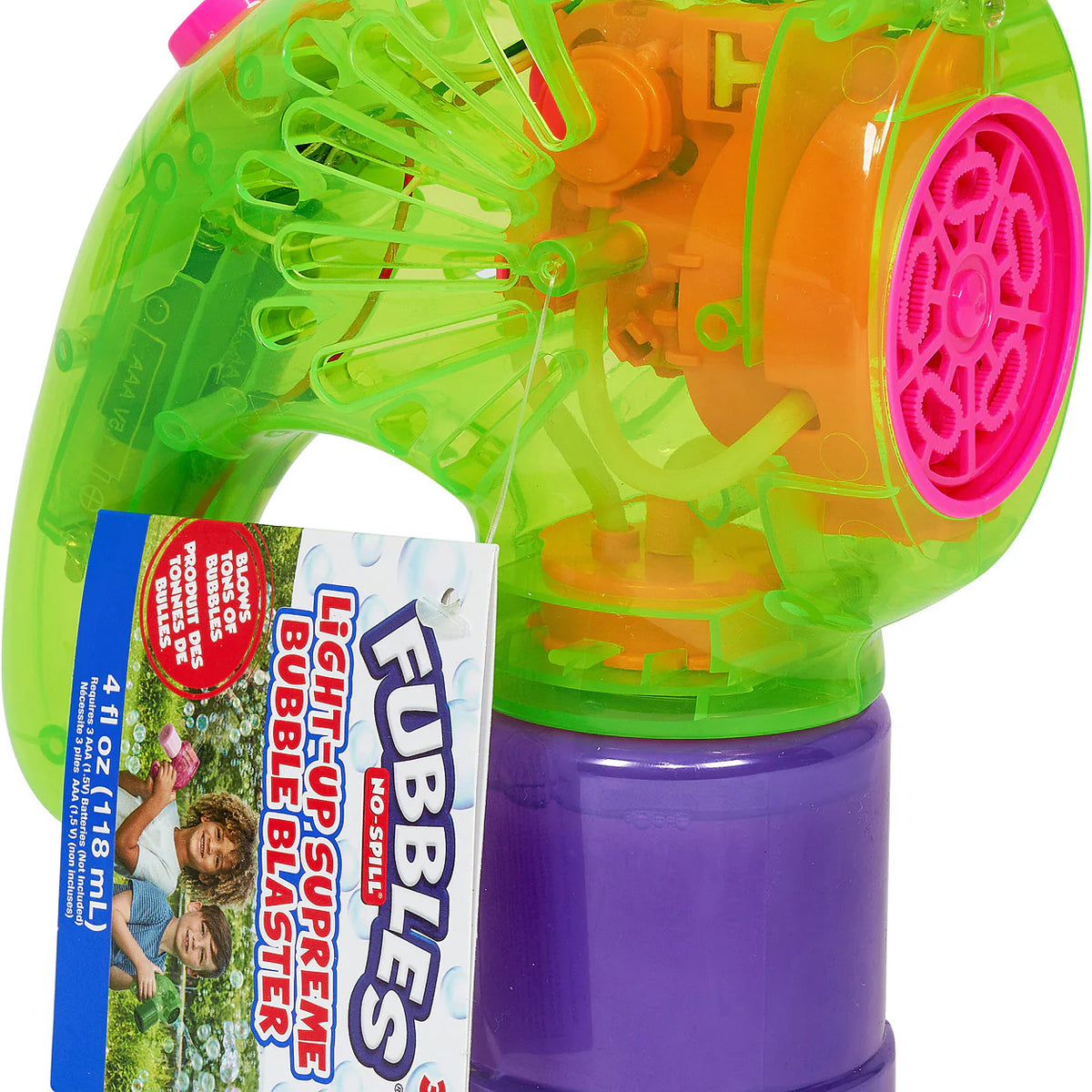 Fubbles | No-Spill Light-Up Supreme Bubble Blaster – Treehouse Toys