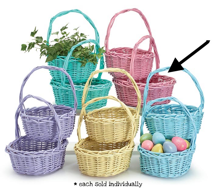 Willow Basket - Pink Oval – Treehouse Toys