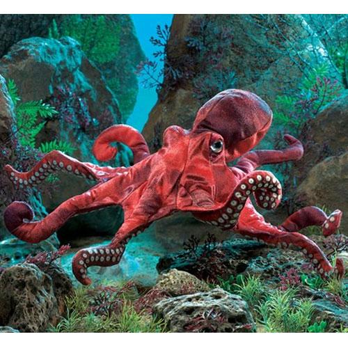 Red Octopus Puppet – Treehouse Toys