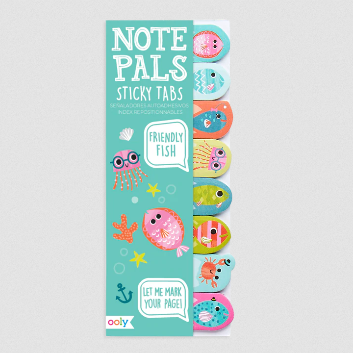 Note Pals Sticky Tabs | Friendly Fish – Treehouse Toys