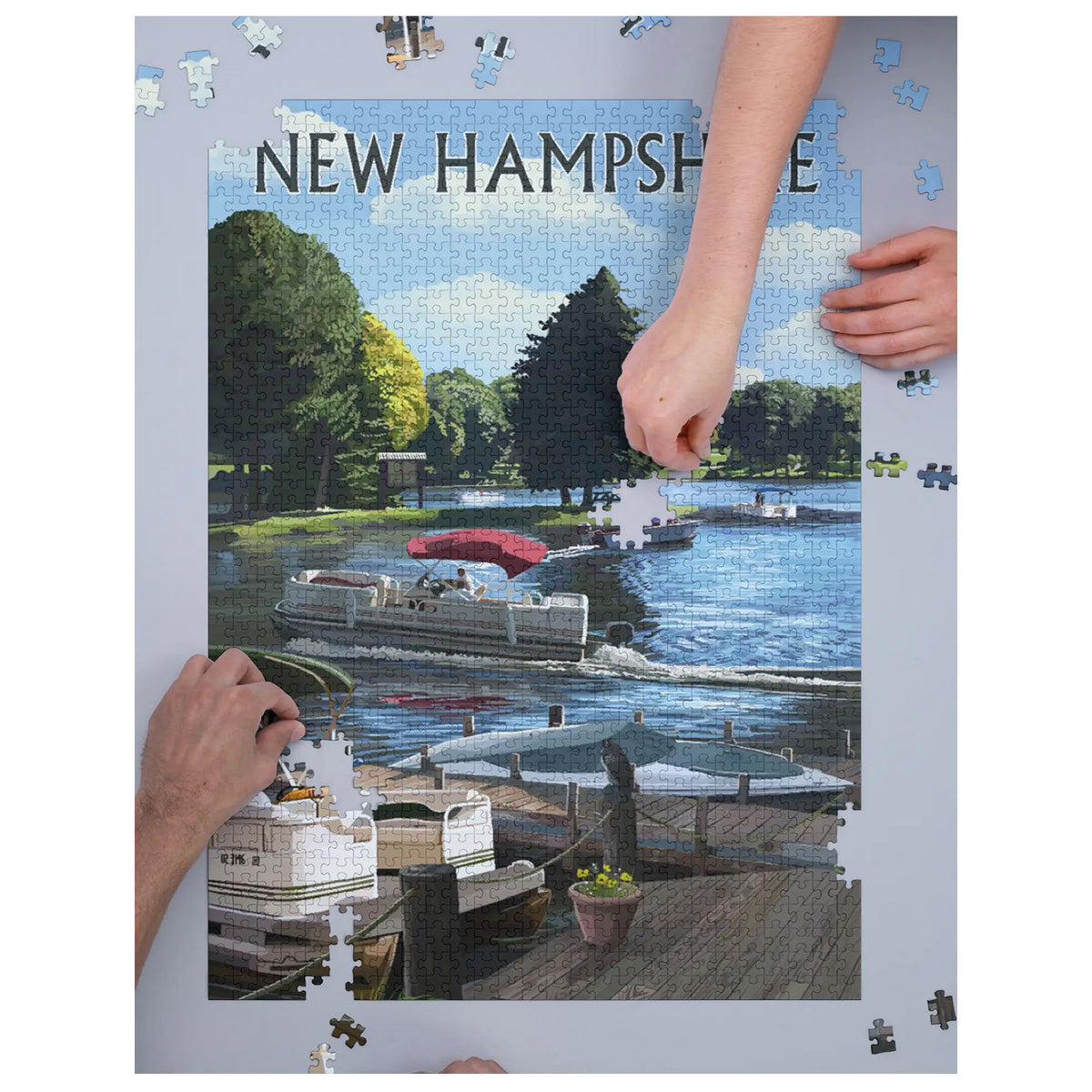 1000pc NH Pontoon & Lake Puzzle – Treehouse Toys