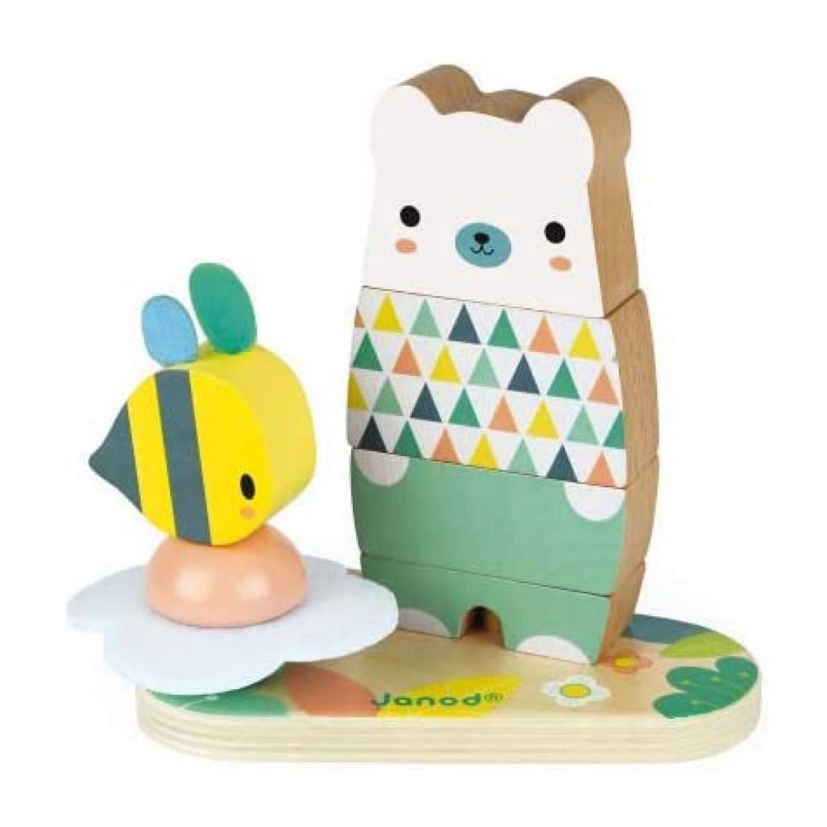 Pure Bear & Bee Stacker – Treehouse Toys